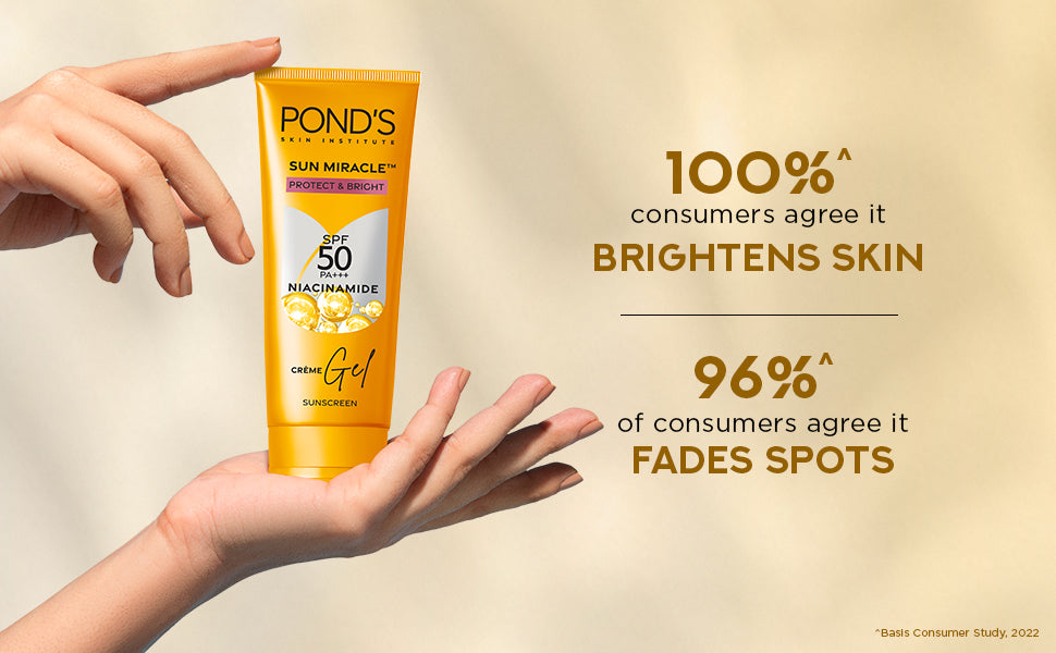 Buy Pond's Sun Miracle SPF 50 PA+++ Crème Gel Sunscreen Protect ...